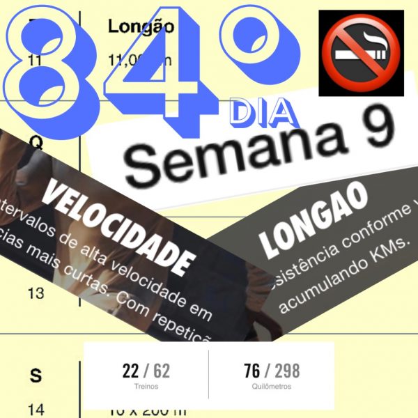 Dia 84 – 10/06/2019 – A 9ª semana chegou – 🚭 Diário de um Ex 🚭
